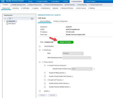 Adding A Secondary Ise Node Blue Network Security