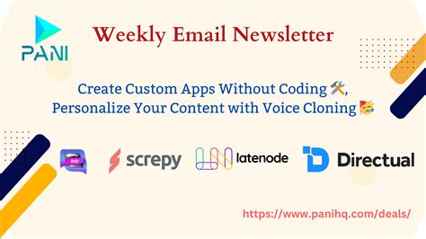 Weekly Emails 87 Create Custom Apps Without Coding 🛠️ Personalize Pani