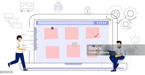 Add Notes Empty Memo Application For Creating Notes Reminders Stock Illustration Download