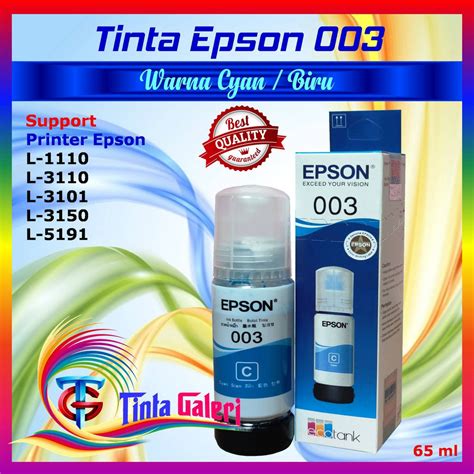 Jual Tinta Epson Warna Biru Cyan Shopee Indonesia