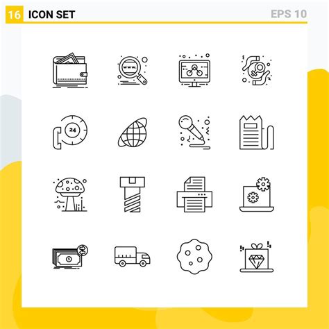 16 Universal Outlines Set For Web And Mobile Applications Woman Protection Search Protect