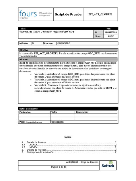 Script De Pruebas 4000395726 16336 Zfi Act Gloref1 Pdf Informática Ingeniería De Software