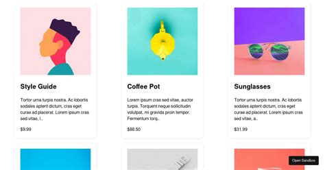 React Reflow Products Codesandbox