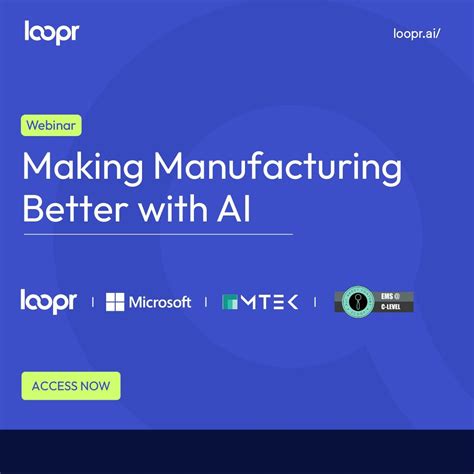 Loopr Ai On Linkedin Aiinmanufacturing Looprai Microsoft Mtekindustryab Partnerships