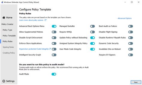 ビジネス 向けアプリ コントロール ウィザードの基本ポリシーの作成 Microsoft Learn