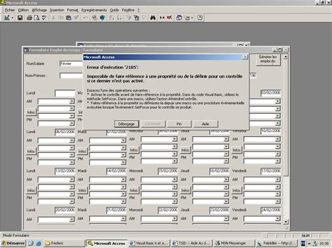 Vba A Message Derreur Au Remplissage Dune Textbox Par Un Recordset Vba Access