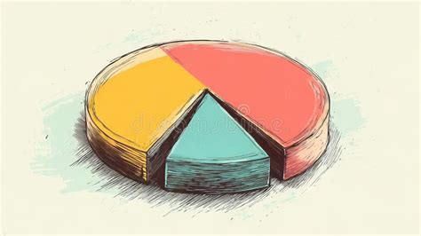 Colorful Pie Chart Representing Market Share And Business Analysis