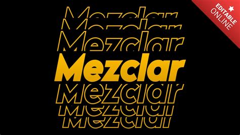Mezclar | Modern Stroke | Text Effect Generator