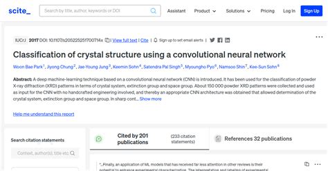 Classification Of Crystal Structure Using A Convolutional Neural Network