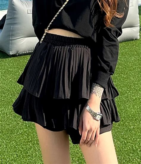 🔥주문폭주🔥인기상품🔥 하이틴 미니 플리츠 캉캉 스커트 2color 에이블리