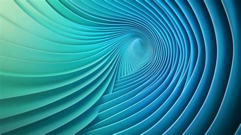 Complex Light Spirals Over The Stage Deep Blue And Green Hues Hypnotic And Surreal Ambiance