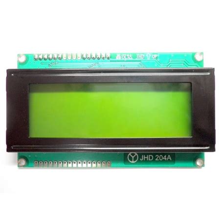 4x20 LCD Display Yellow Backlight