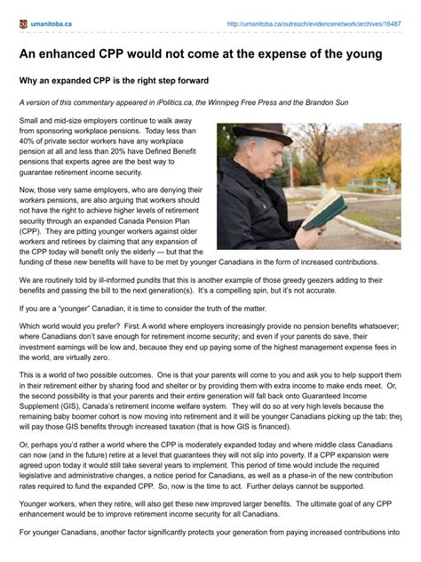 An Enhanced Cpp Would Not Come At The Expense Of The Young Why An