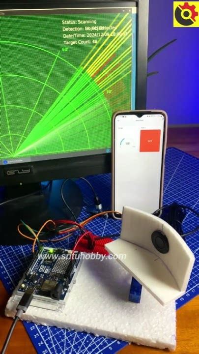 diy radar system with arduino uno r4 wifi using processing and arduino