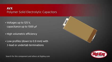 Tcj Series 50 V Capacitors Kyocera Avx Digikey