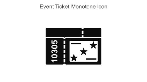 Event Ticket Monotone Icon In Powerpoint Pptx Png And Editable Eps Format PPT Presentation