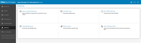 Unisphere Integrado Para Powermax Los Archivos Que Se Pueden Recopilar De Vapp Manager Dell