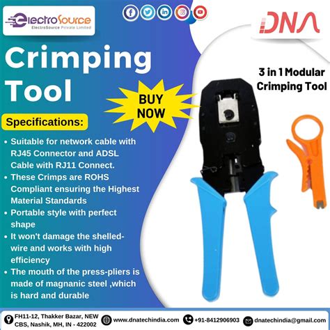 Crimping Tool 3 In 1 Modular Crimping Tool Crimpingtool Networkcable Connectors Adsl