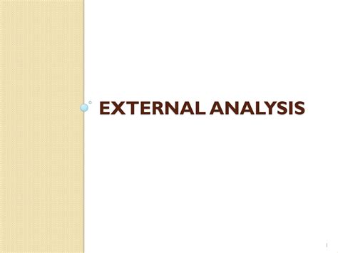Solution Marketing External Analysis Studypool