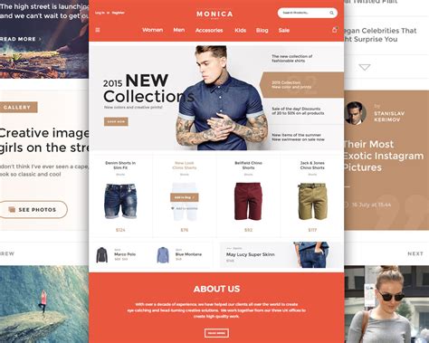 Creative Fashion Ecommerce Website Template Free PSD – Download PSD