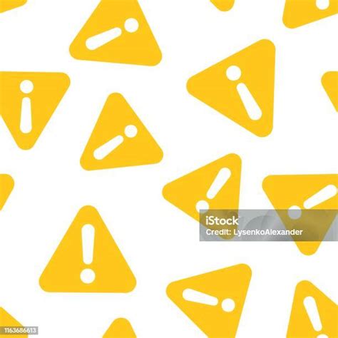 느낌표 아이콘 원활한 패턴 배경입니다 흰색 격리 된 배경에 위험 경보 벡터 그림입니다 주의 위험 비즈니스 개념 가리키기에 대한 스톡 벡터 아트 및 기타 이미지 Istock