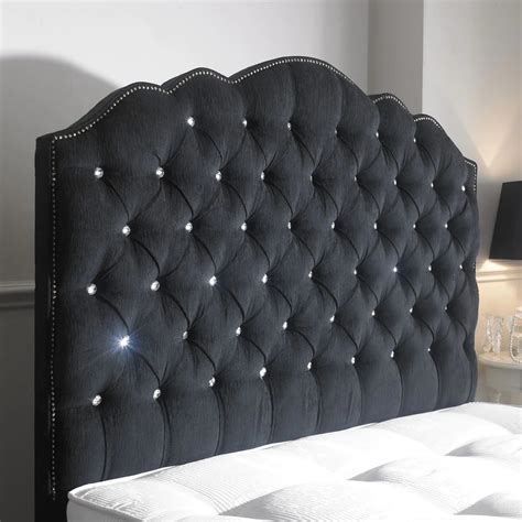 Diamond Tufted Headboards With Crystal Buttons Luxury Bedroom Style