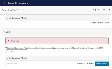 Solved Section 5 6 ﻿homeworkquestion 3 ﻿of 30 41etextbook