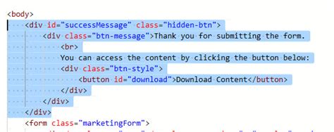 Display Download Button After Realtime Form Submission