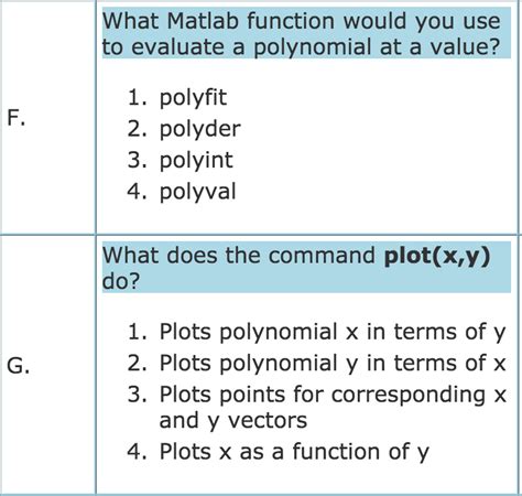 solved what matlab function would you use to evaluate a