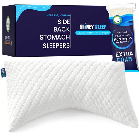 Sidney Sleep Bed Pillow For Side And Back Sleepers