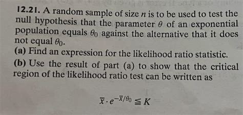 Solved Exercise 12 21 Was One Of Your Homework Exercises Chegg Com