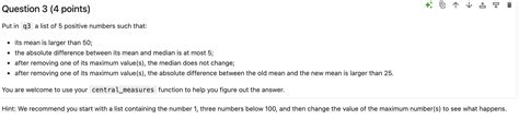 Solved Question 3 4 ﻿pointsput In Q3 ﻿a List Of 5