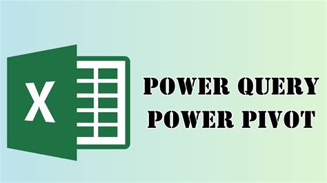 power query power pivot youtube