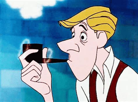 Cartoon Duck Smoking 