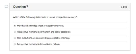 solved question 6 1 pts in the context of memory and