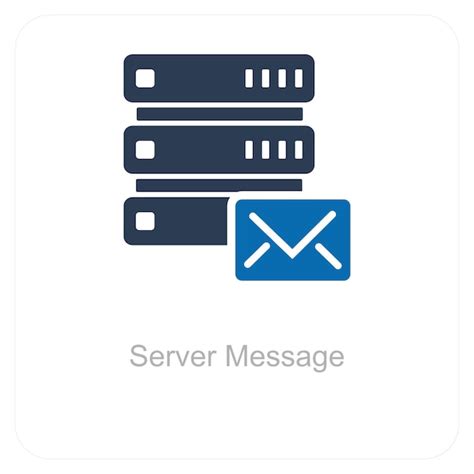 Premium Vector Server Message And Icon Concept Premium Vector Server Message And Icon Concept