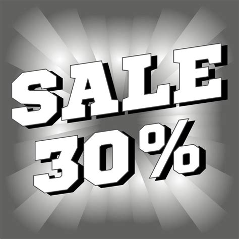 Sale 30 Percent Off Banner Vector Illustration 14393881 Vector Art At