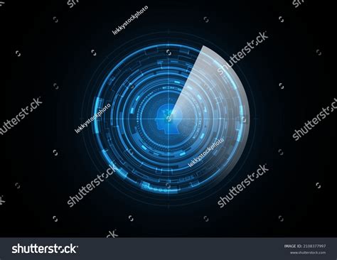 Technology Abstract Future World Map Human เวกเตอร์สต็อก ปลอดค่าลิขสิทธิ์ 2108377997