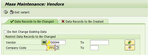 Solved How To Block Vendor Code Through Mass Code Xk99 Sap Community