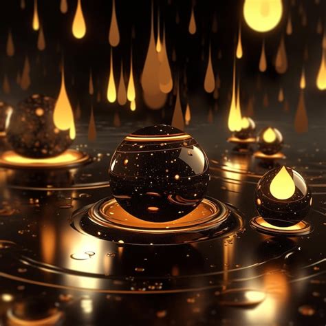 Premium Photo 3d Gold Defect Mathematical Pattern And Luxury View Ai
