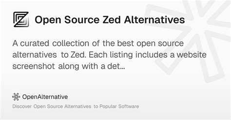 4 Best Open Source Zed Alternatives 2025