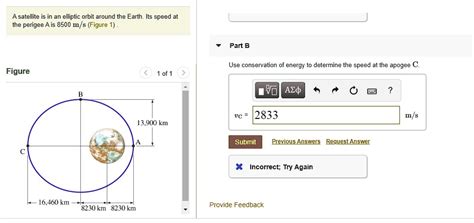 a satellite is in an elliptic orbit around the earth its speed at the