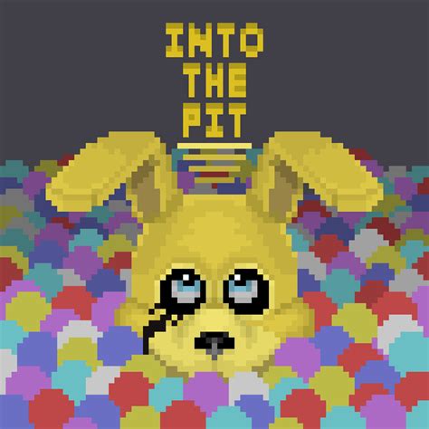Into The Pit Book Cover — Pixel Art By Joshuaburkhart3 — Dinopixel