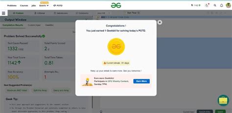 Ashok Reddy Cheluri On Linkedin Day81 Potd Problemoftheday Gfg Dsacoding Dsainjava