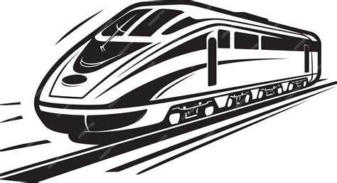 Sonic Surge Sleek Vector Emblem Of High Speed Train Velocity Vanguard Dynamic Emblem Design Para