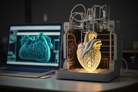 Creating Artificial Heart Medical 3d Printing Of Heart Model