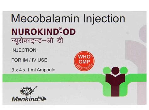 Mecobalamin Injection 500 Packaging Type Box Packing Packaging Size