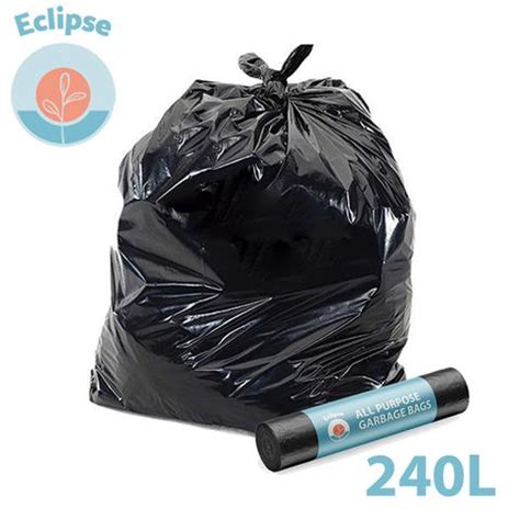 Eclipse Garbage Bag LDPE Heavy Duty S Fold Black 72l 250 Essential