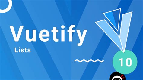 Vuetify Tutorial 10 Lists Youtube