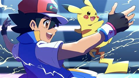 Ash And Pikachu Thunderbolt Bond — Hd Wallpaper 1920x1080 Wallpaper